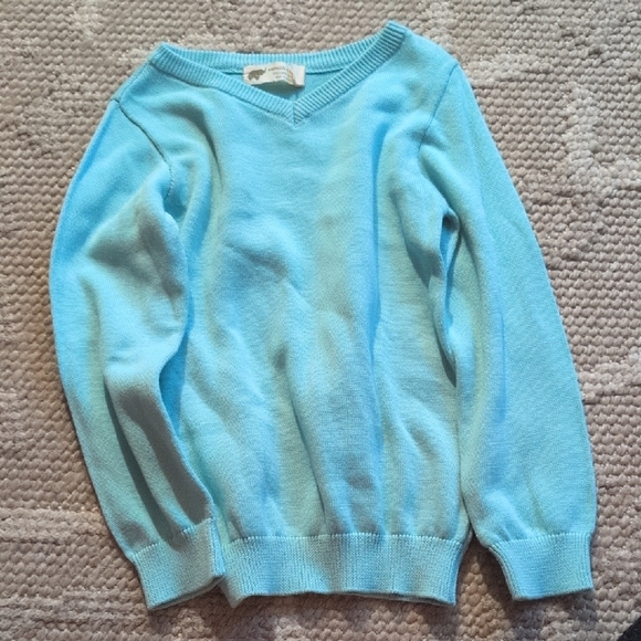 monica + andy | Shirts & Tops | Monica Andy Sky Blue Vneck Sweater ...